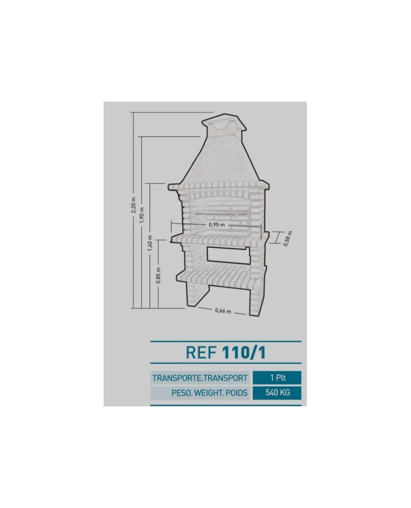 Barbacoa Ref 110/1 Construction Barbecues