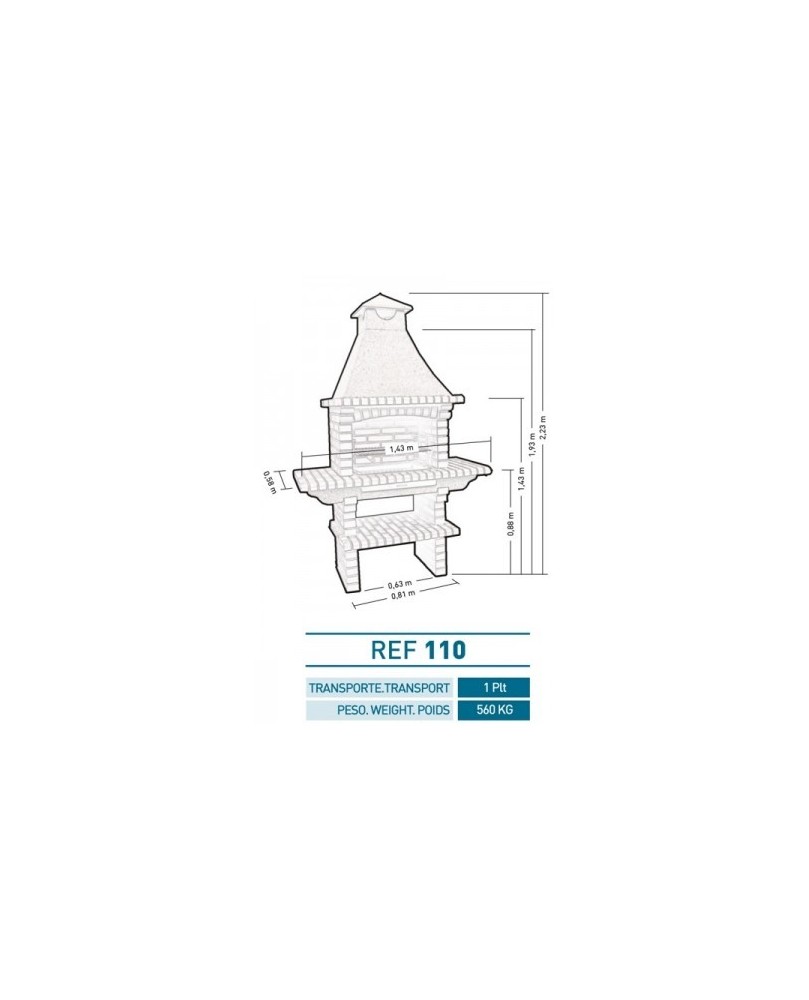 Barbacoa Ref 110 Construction Barbecues